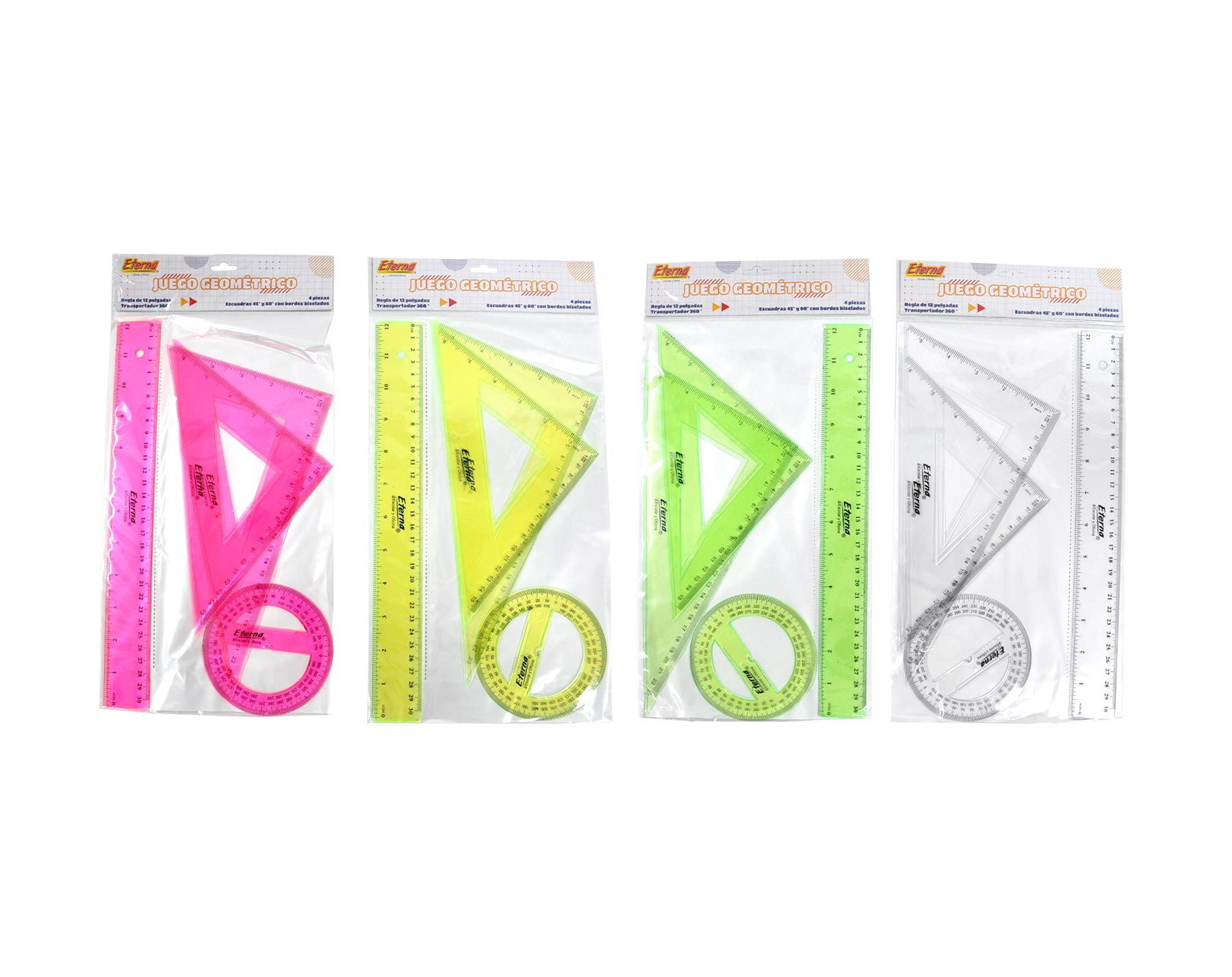 Juego Geométrico 4 Piezas|Eterna