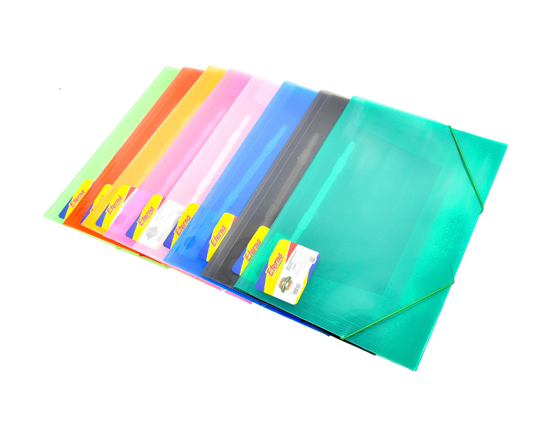 Carpeta Plástica Con Legajador y Caucho Eterna|Eterna