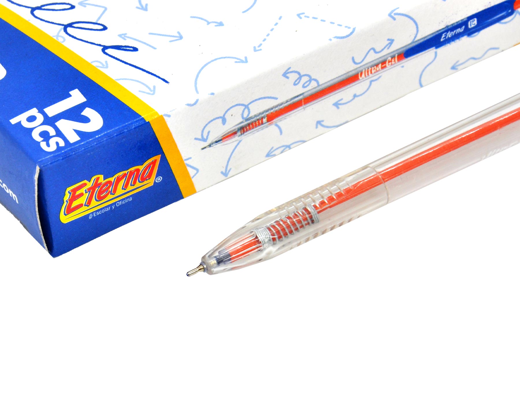 Lapicero Azul Retráctil Tinta 0.7 mm Eterna ET681