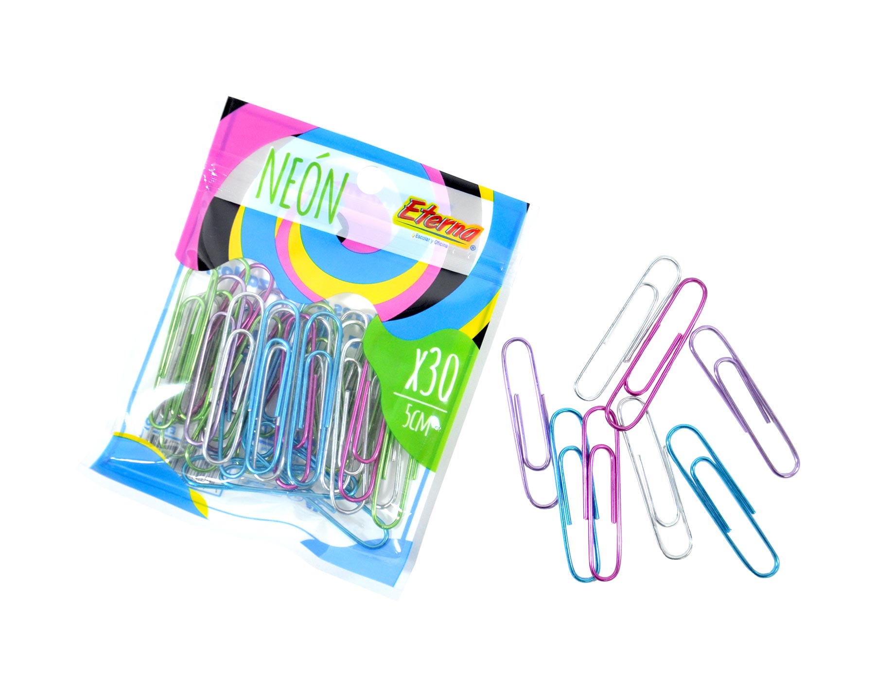 Clips Colores Metálizados Grande Eterna ET810