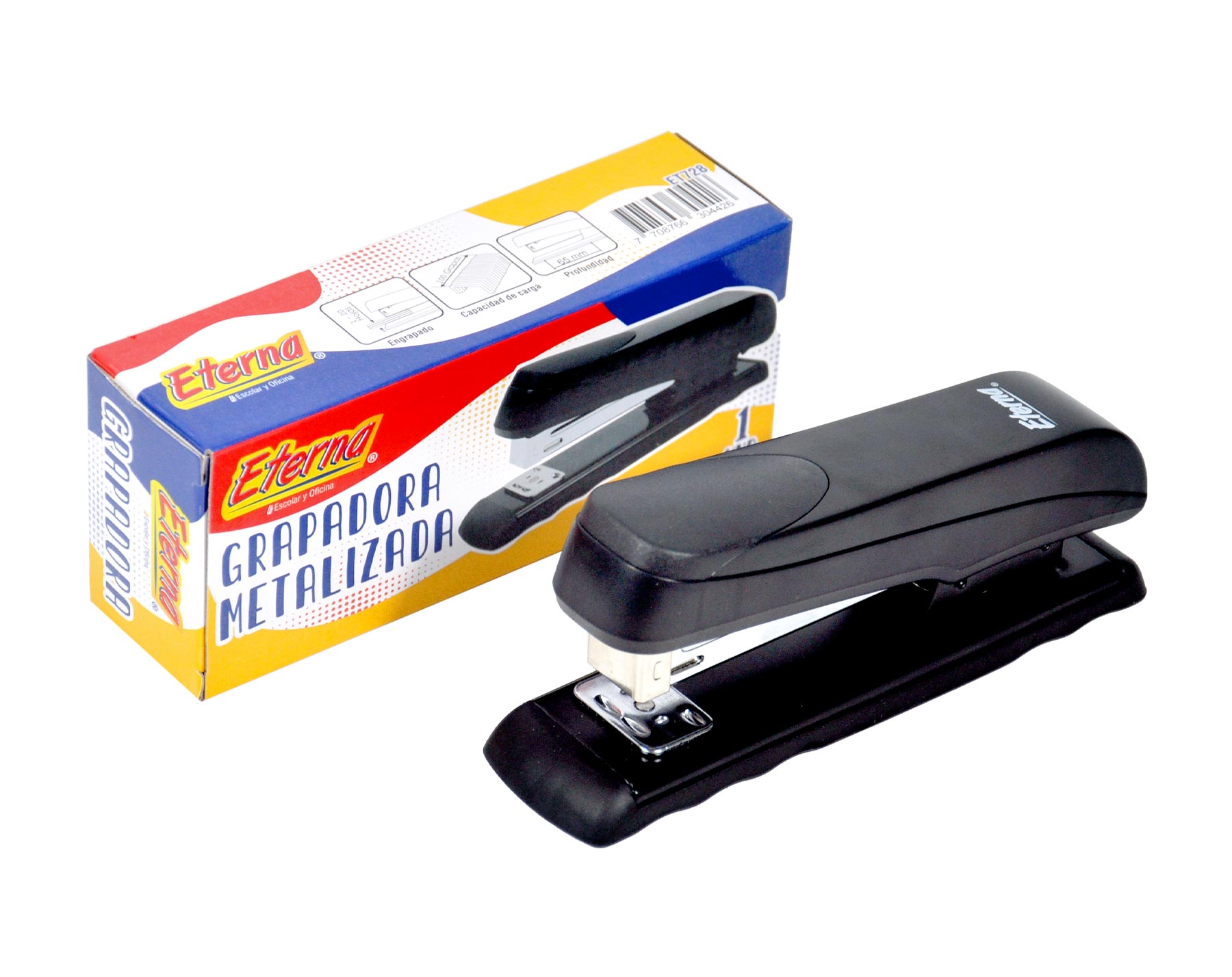 Grapadora Metálizada 20 hojas Eterna ET728