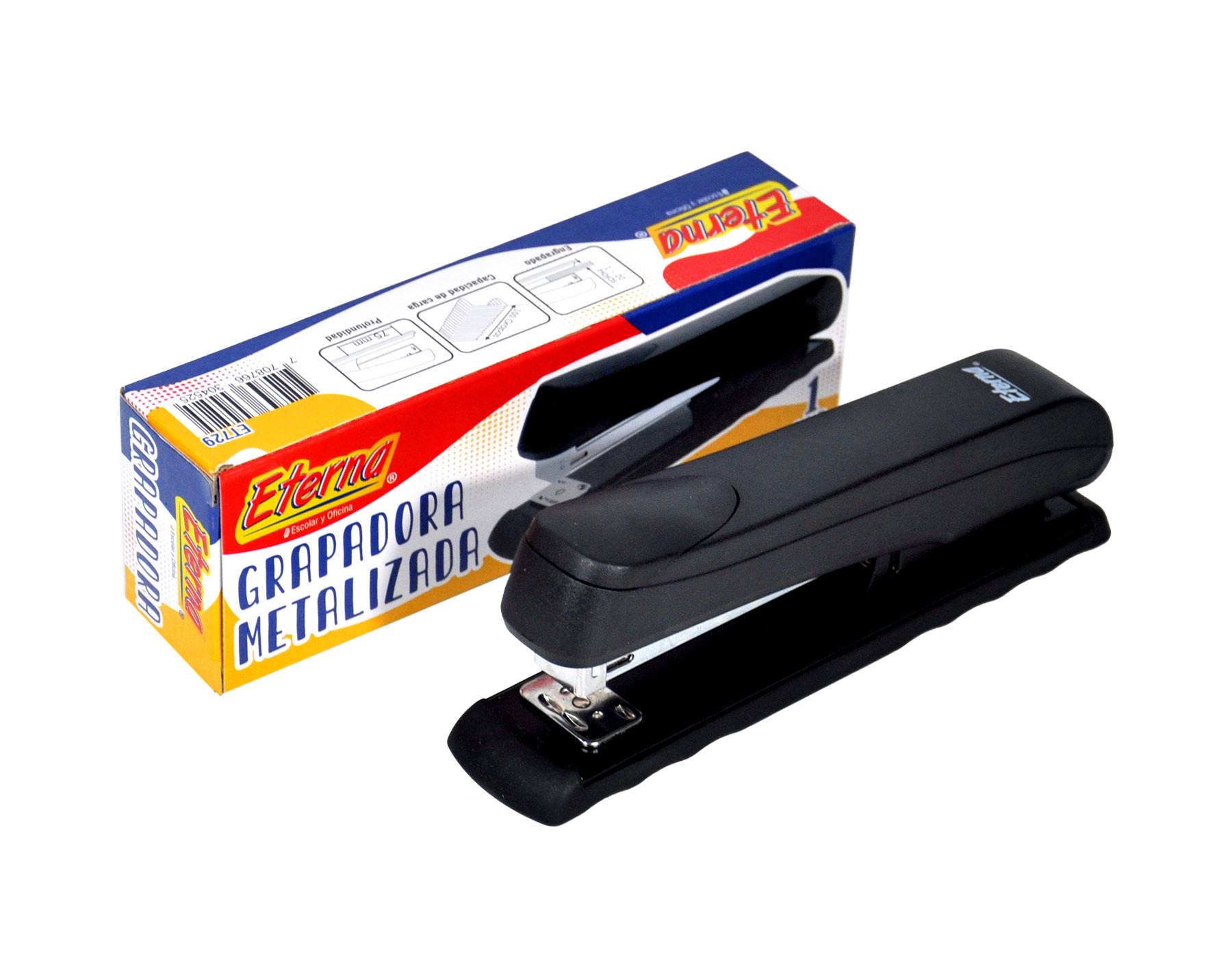 Grapadora Metálizada 20 hojas Eterna ET729