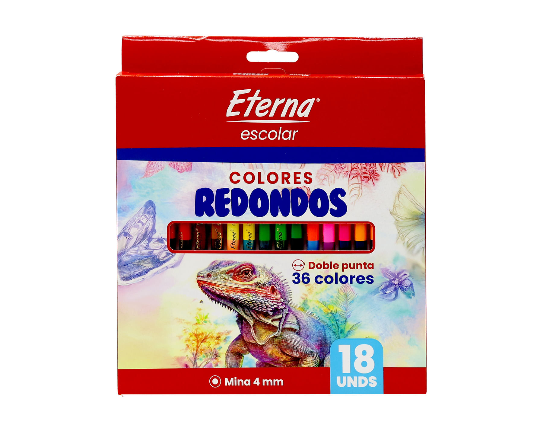 Colores Redondos 4mm 18und doble punta (36 colores) | Eterna